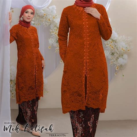 Tunikmy Kurung Mek Latifah Exclusive Lace Labuci Baju Raya Viral 2024 Shopee Malaysia