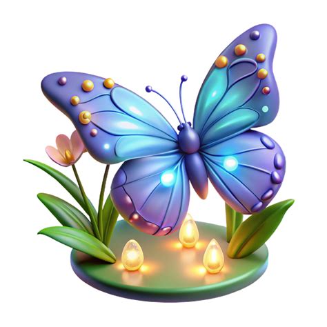 Glowing Butterfly On Flowers A Radiant Butterfly Navigating A World Of