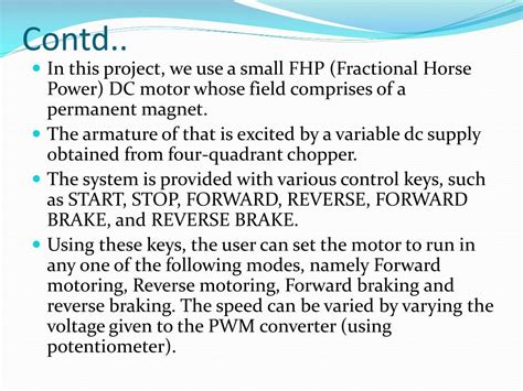 Ppt Four Quadrant Dc Motor Speed Control Without Microcontroller