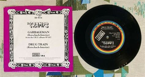 The Cramps 45 W Ps Garbageman Drug Train 1980