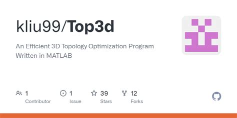 Github Kliu99 Top3d An Efficient 3d Topology Optimization Program Written In Matlab