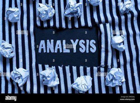 Conceptual Display Analysis Internet Concept Process Of Breaking Complex Topic Or Substance