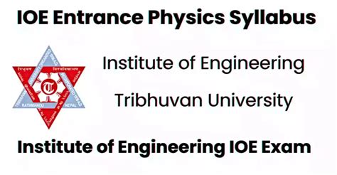 Ioe Entrance Physics Syllabus 2080 Ioe Engineering Physics Topic Wise Syllabus