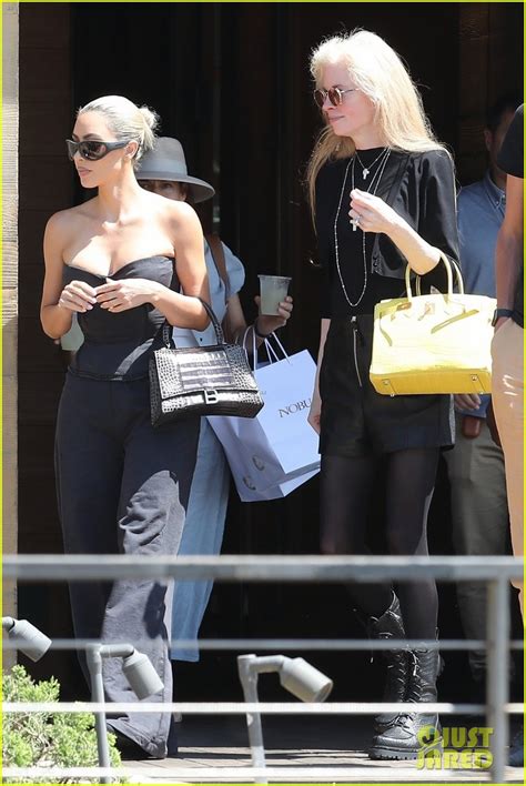 Kim Kardashian Grabs Lunch With Philanthropist Laura Arrillaga