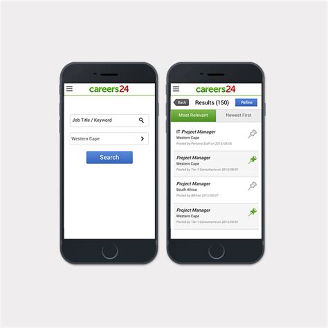 New Mobile App Development For Careers24 Bluegrass Digital