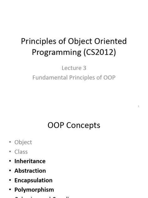 Lecture 3 Pdf Inheritance Object Oriented Programming Class Computer Programming