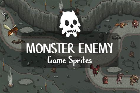 free monster enemy sprites for tower defense