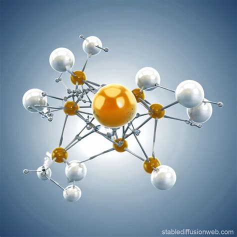Vitamin C Molecule Structure Image Stable Diffusion Online