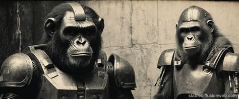 Robot Ape Mutation In Sci Fi Style Stable Diffusion Online