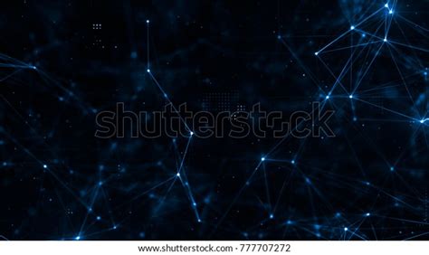 Abstract Plexus Structure Many Glowing Lines Stock Illustration 777707272