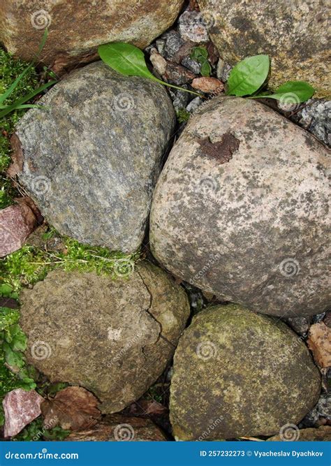 Fragment Abstract Background Texture An Old Road Paved With Natural