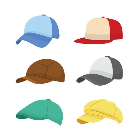 Side View Of Different Caps Vector Illustrations Set 13751720 Vector Art At Vecteezy Side View Of Different Caps Vector Illustrations Set 13751720 Vector Art At Vecteezy