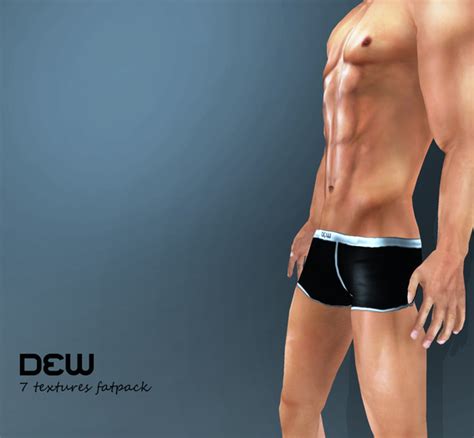Second Life Marketplace Dew Low Rise Boxers Simple Colors