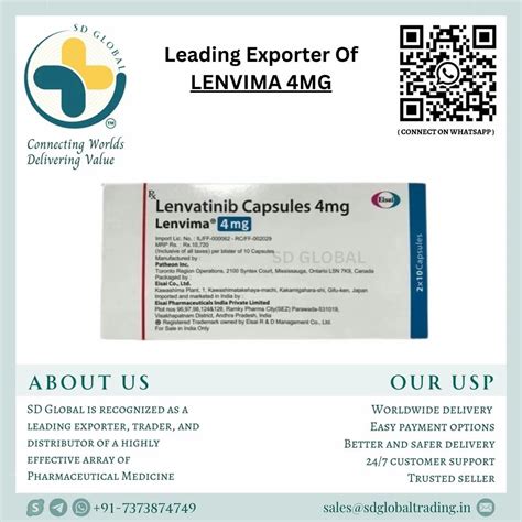 Lenvima Lenvatinib 4mg Capsules At ₹ 15000box Lenvima In Nagpur Id