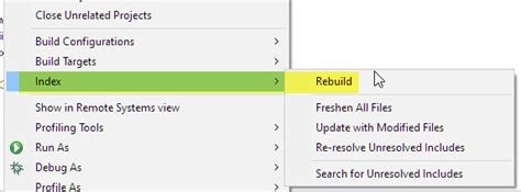 Eclipse Indexer Debug Tips Mcu On Eclipse