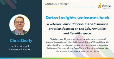 We Are Happy To Welcome Chris Eberly Back To Datos Insights His