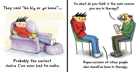 25 Funny Introvert Comics From Socially Awkward Cartoonist Ross Hendrick