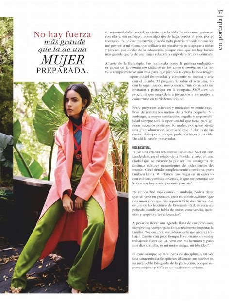 Sofia Carson Marie Claire Mexico November 2019 Issue • Celebmafia