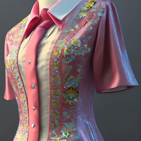 Premium Ai Image Perfect Perfect 3d Beautiful Feminine Blouse