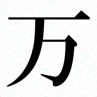 万の文字見本 習字 万レタリング