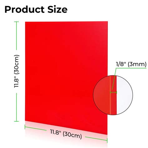 Xtool 1 8 Colored Acrylic Assorted Sheet Kit Swing Design