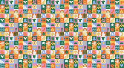 Abstract Mosaic Seamless Pattern With Square Tiles Stock Vector Illustration Of Square