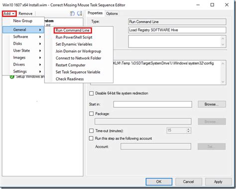 No Mouse Cursor During An Osd Task Sequence Configuration Manager