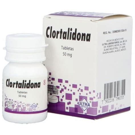 Clortalidona 50 Mg 20 Tabletas Genérico Ultra Lab Farmacia Coyoacán
