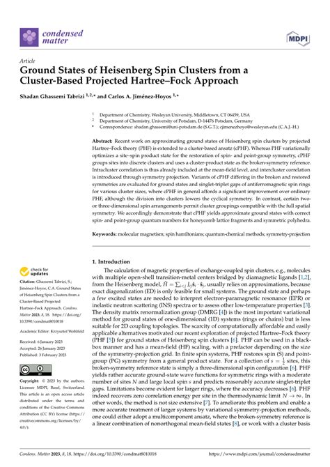 Pdf Ground States Of Heisenberg Spin Clusters From A Cluster Based
