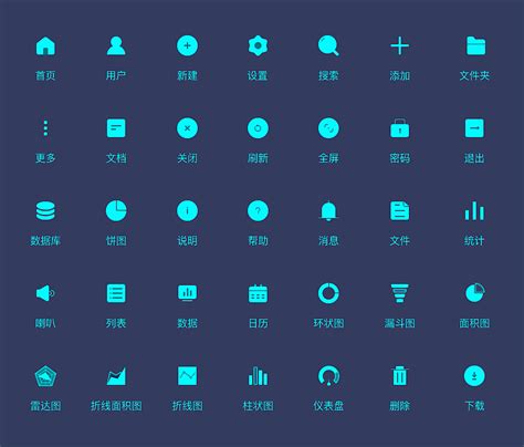 数据可视化图标设计（icon设计） 城市喧嚣 站酷zcool