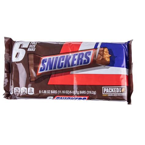 Snickers Candy Bar 6pk 11 16oz Nz