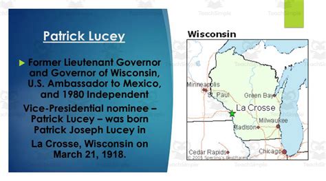 Biography Patrick Lucey Ppt Ambassador By Teach Simple