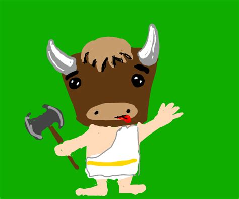 Cute Minotaur Drawception