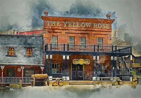 Old Western Saloon Bar Mixed Media By Ian Mitchell Fine Art America