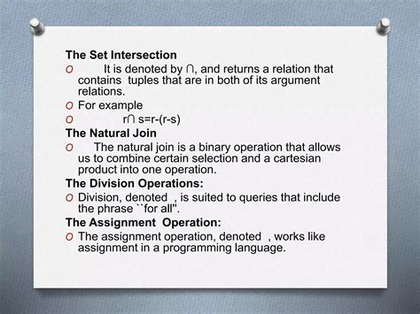 relational model unit ii ppt