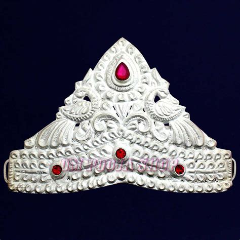 Crown In Pure Silver For Hindu God And Goddess Purchase Online