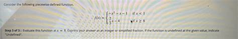 solved consider the following piecewise defined function