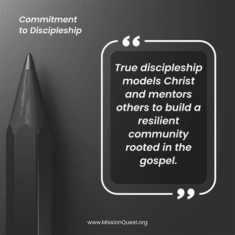 Commitment To Discipleship Mission Quest Core Values Part 3