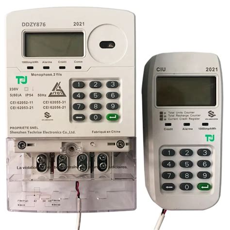 Techrise Prepaid Meter Split Type 1p 2 Model Smart Token Energy Meter