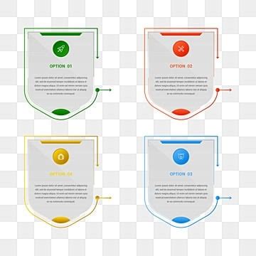 4 Steps Clipart Png Images Business Step Infographic With 4 Option