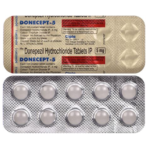 Donecept 5 Tablet Uses Price Substitute Side Effects And Benefits