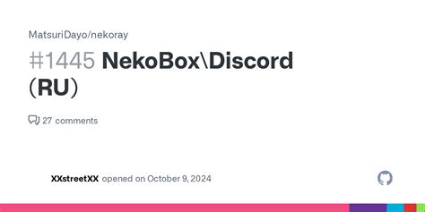 Nekoboxdiscord Ru · Issue 1445 · Matsuridayonekoray · Github