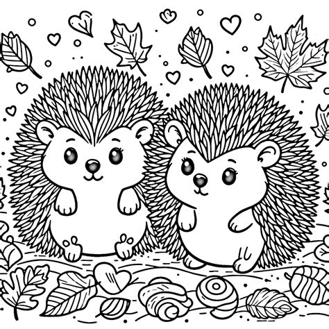 74 Coloriage Herisson à Imprimer Ou Colorier En Ligne