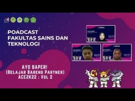 Ayo Baper Vol 2 Fakultas Sains Dan Teknologi Youtube