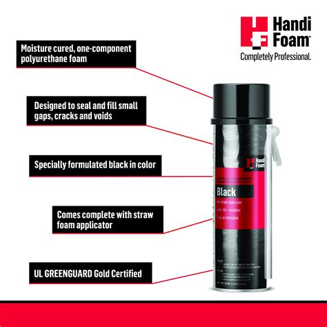 Handifoam Black Gun Foam Sealant 24 Oz