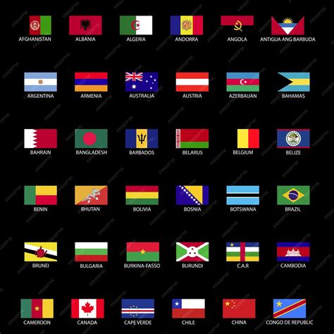 Every Flag With Names Flags Of All The Countries Agay
