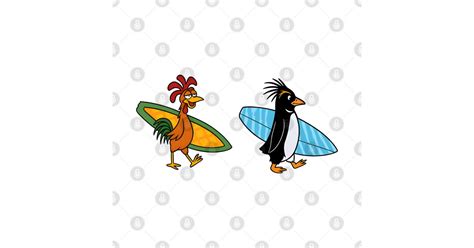 Surfers Up Chicken Joe And Cody Maverick Surf Art Surfs Up T