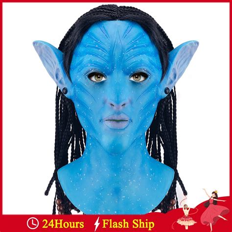 หน้ากากยาง พร็อพคอสเพลย์ Avatar Navi Neytiri สําหรับปาร์ตี้ฮาโลวีน Shopee Thailand
