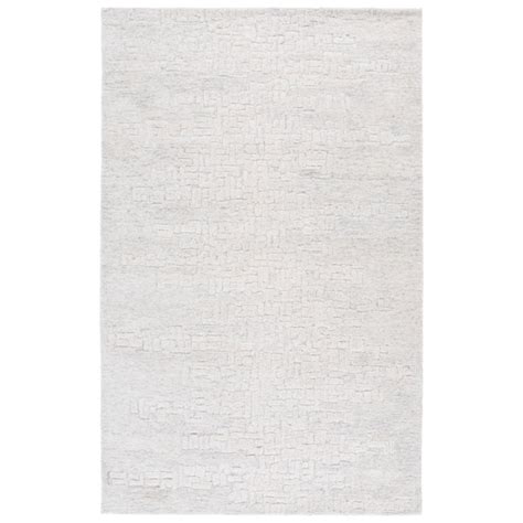 Safavieh Harvest 4 Ft X 6 Ft Silverivory Solid Color Area Rug