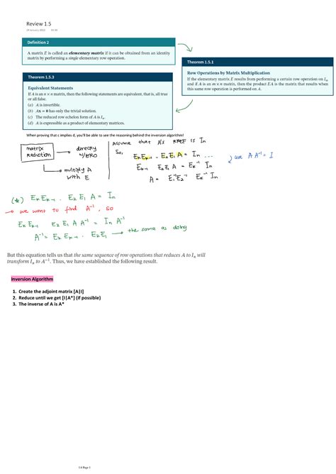 Helpful Notes To Understand The Theorems And Rules Of Matrices As Well As Know When